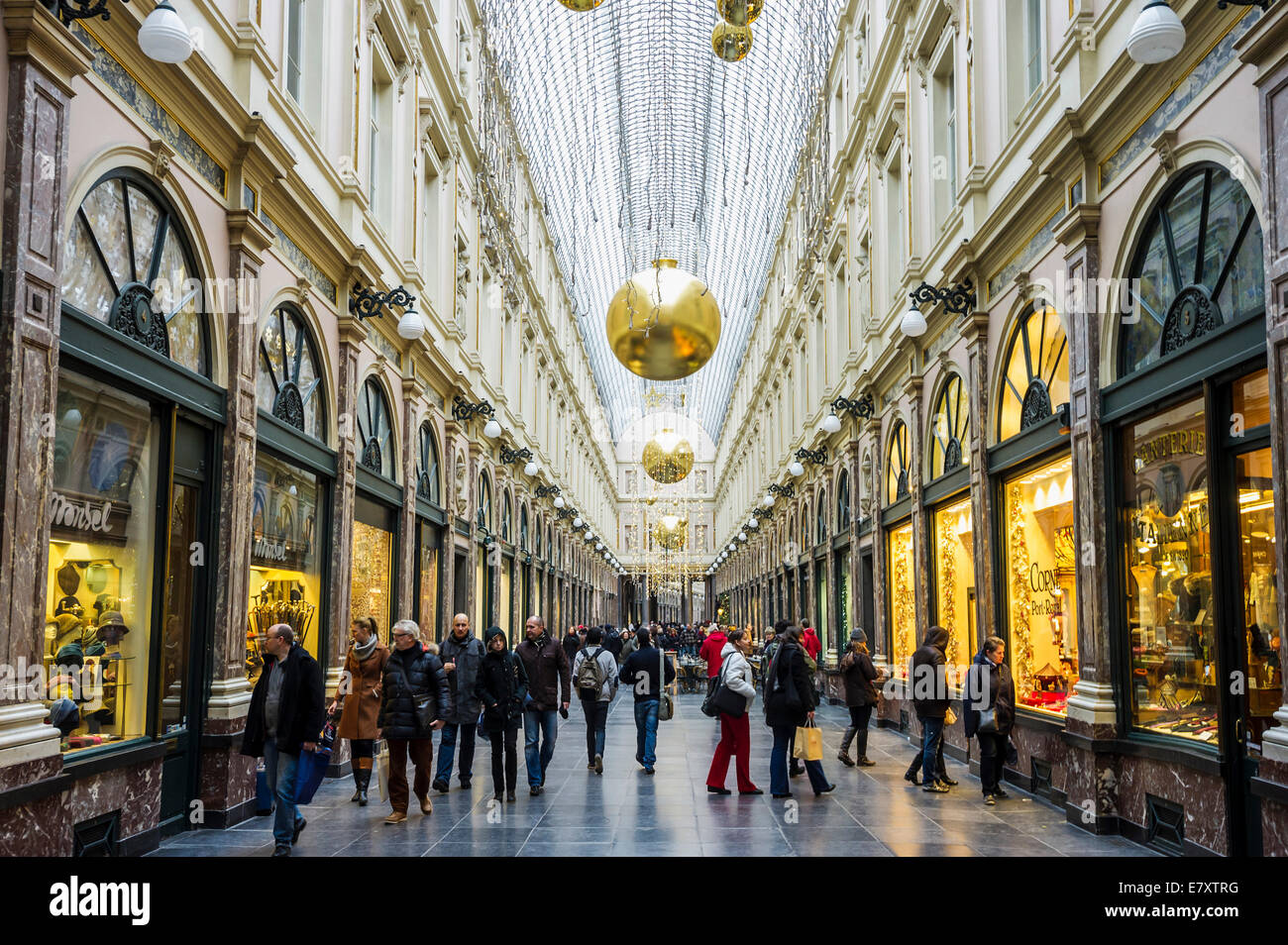 Les Galeries Saint Hubert, Brussels, Belgium Stock Photo - Alamy