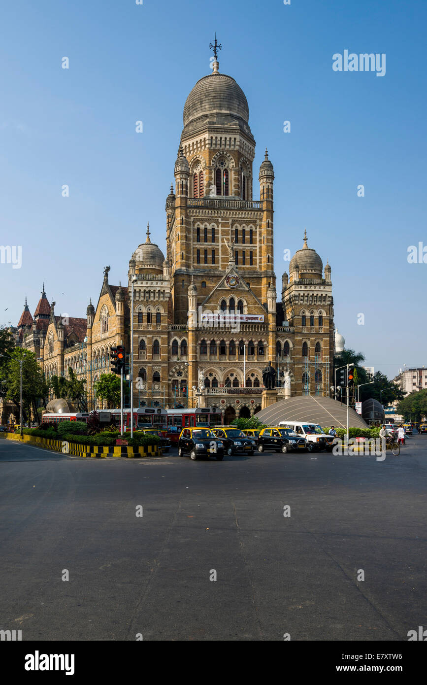 Architecture of mumbai municipal corporation building hi-res stock ...