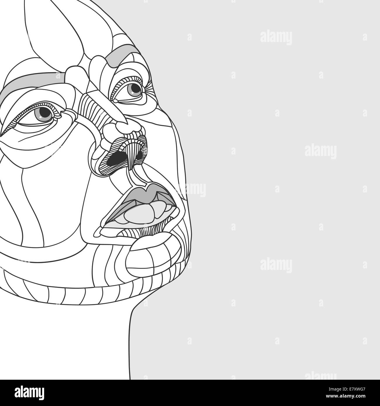 Human model artwork Black and White Stock Photos & Images - Alamy