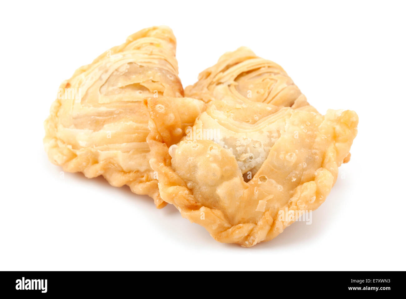 curry puff isolated on white background Stock Photo - Alamy