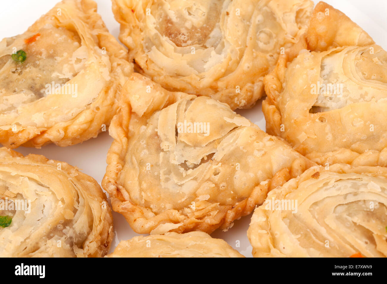 curry puff isolated on white background Stock Photo - Alamy