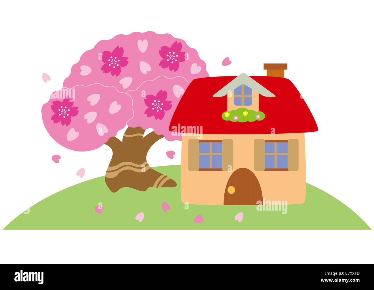 May tree illustration Cut Out Stock Images & Pictures - Alamy