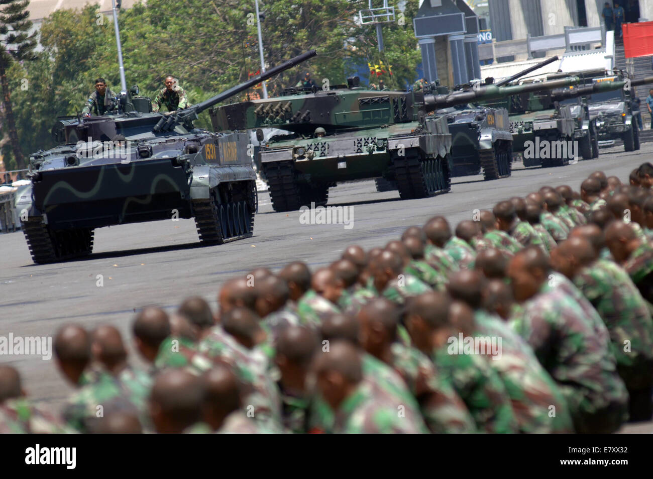 Surabaya, Indonesia. 25th Sep, 2014. A BMP-3F amphibious Marines ...