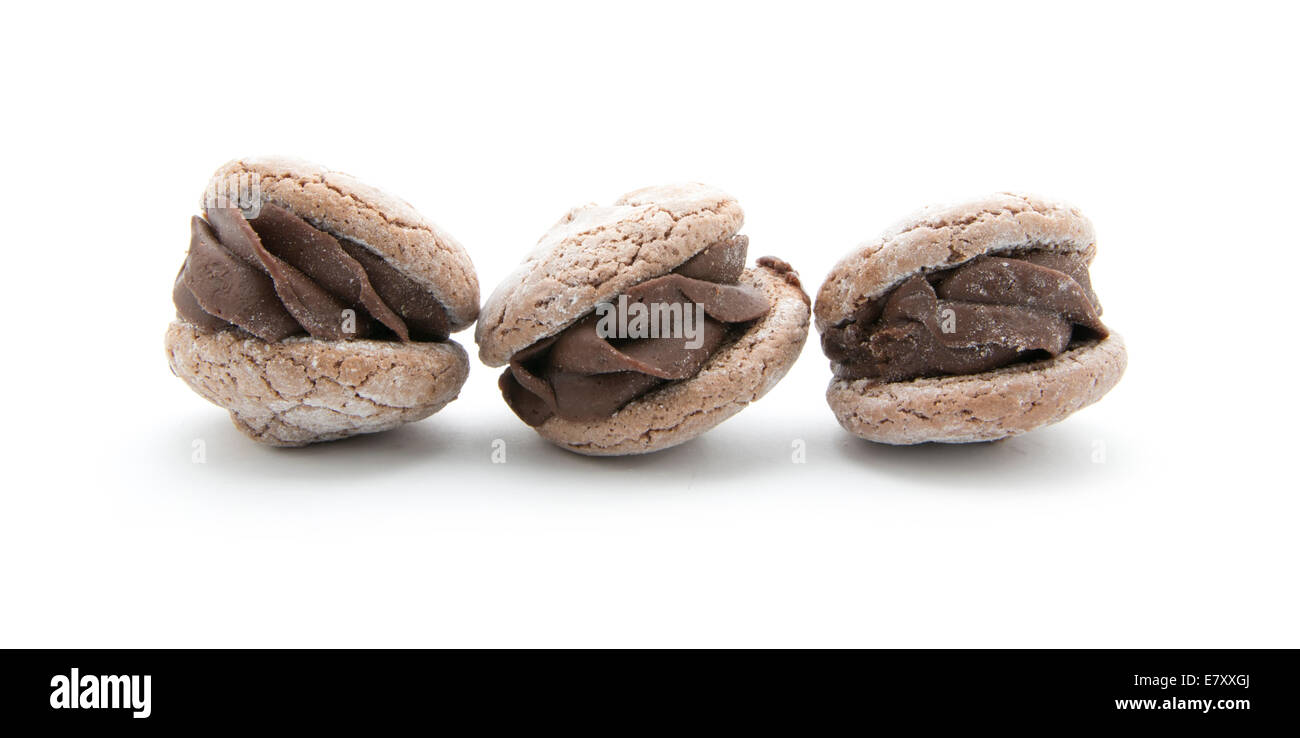 Cookies chocolate cream isolated Cut Out Stock Images & Pictures - Alamy