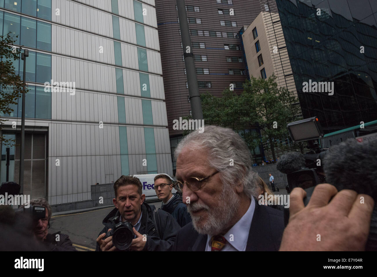 Radio DJ Dave Lee Travis arrives at Southwark Crown Court in London ...