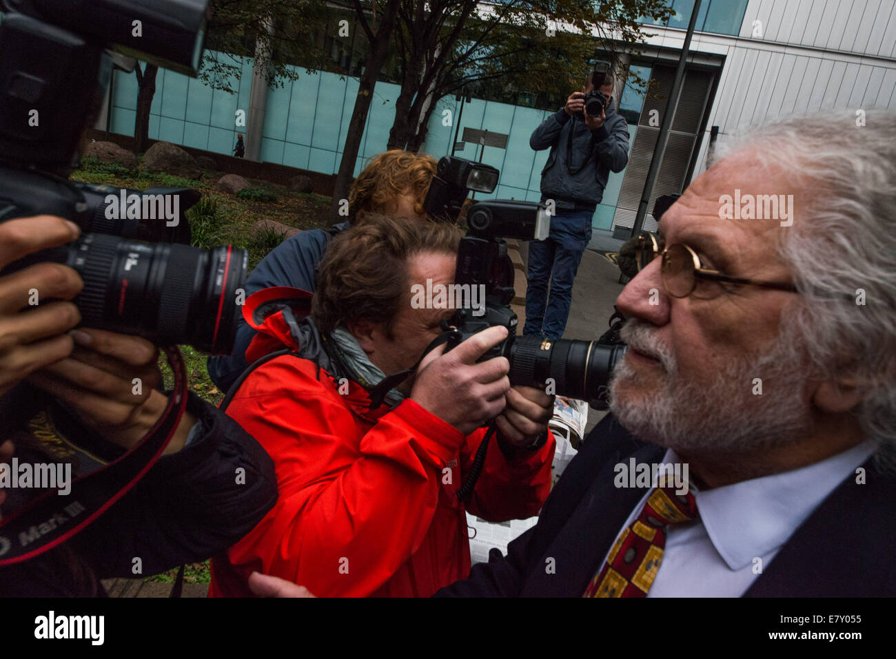 Radio DJ Dave Lee Travis arrives at Southwark Crown Court in London ...