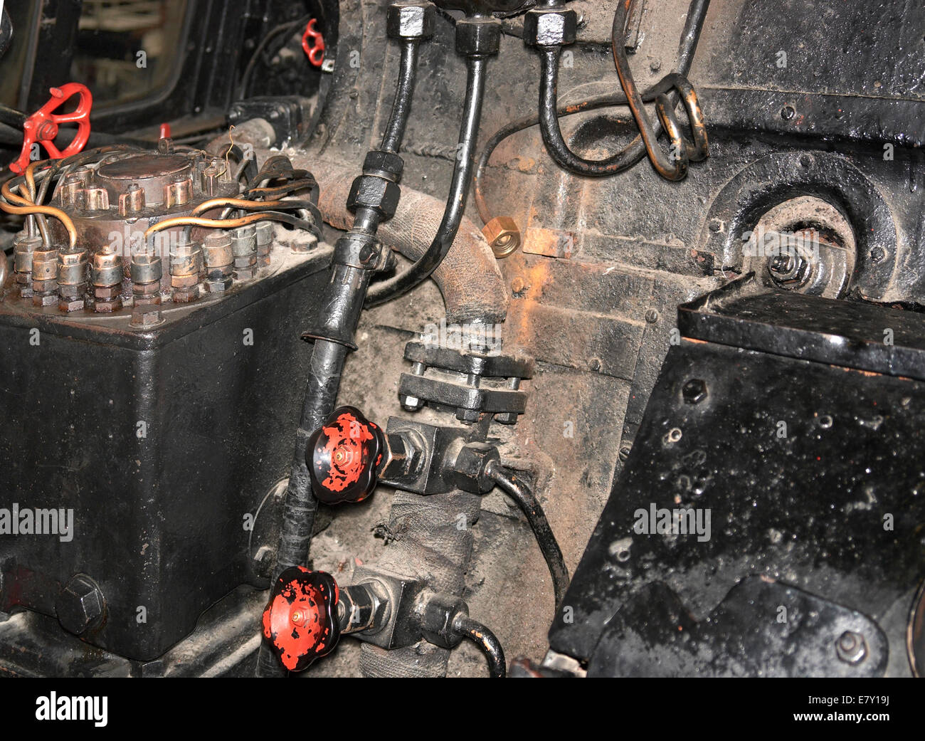 Inside of an old steam locomotive hi-res stock photography and images ...