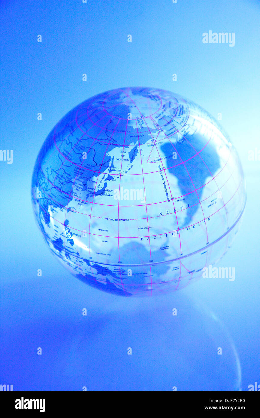 Transparent globe blue color an earth Cut Out Stock Images & Pictures ...