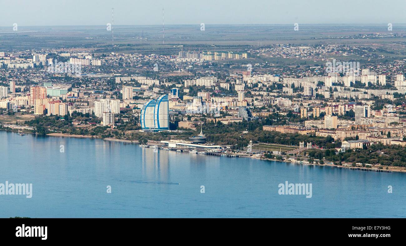Aerial view of Volgograd, Russia Stock Photo - Alamy