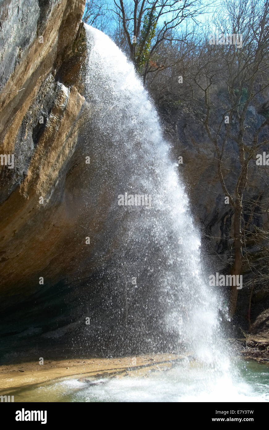Beautiful waterfall in the forest of national park Stock Photo - Alamy