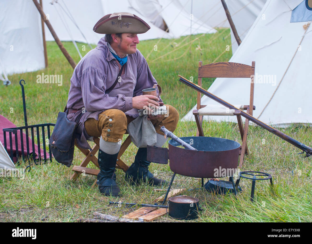 Mountain man rendezvous hi-res stock photography and images - Alamy
