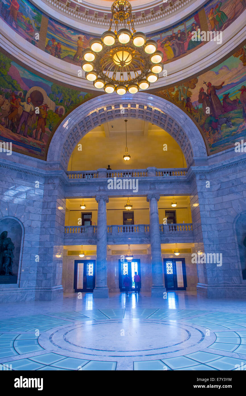 The State Capitol Building interior in Salt Lake City, Utah Stock Photo ...