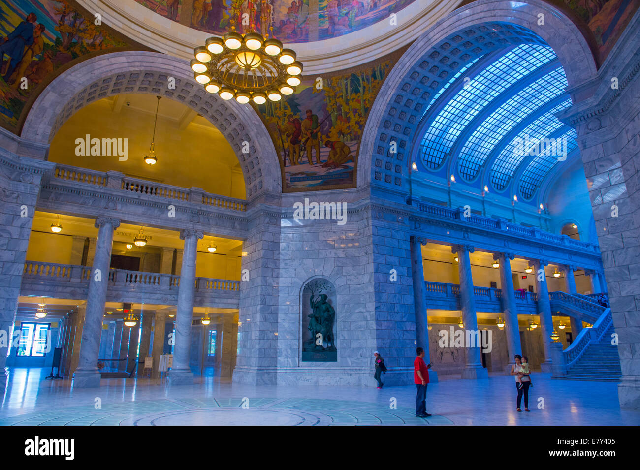 The State Capitol Building interior in Salt Lake City, Utah Stock Photo ...