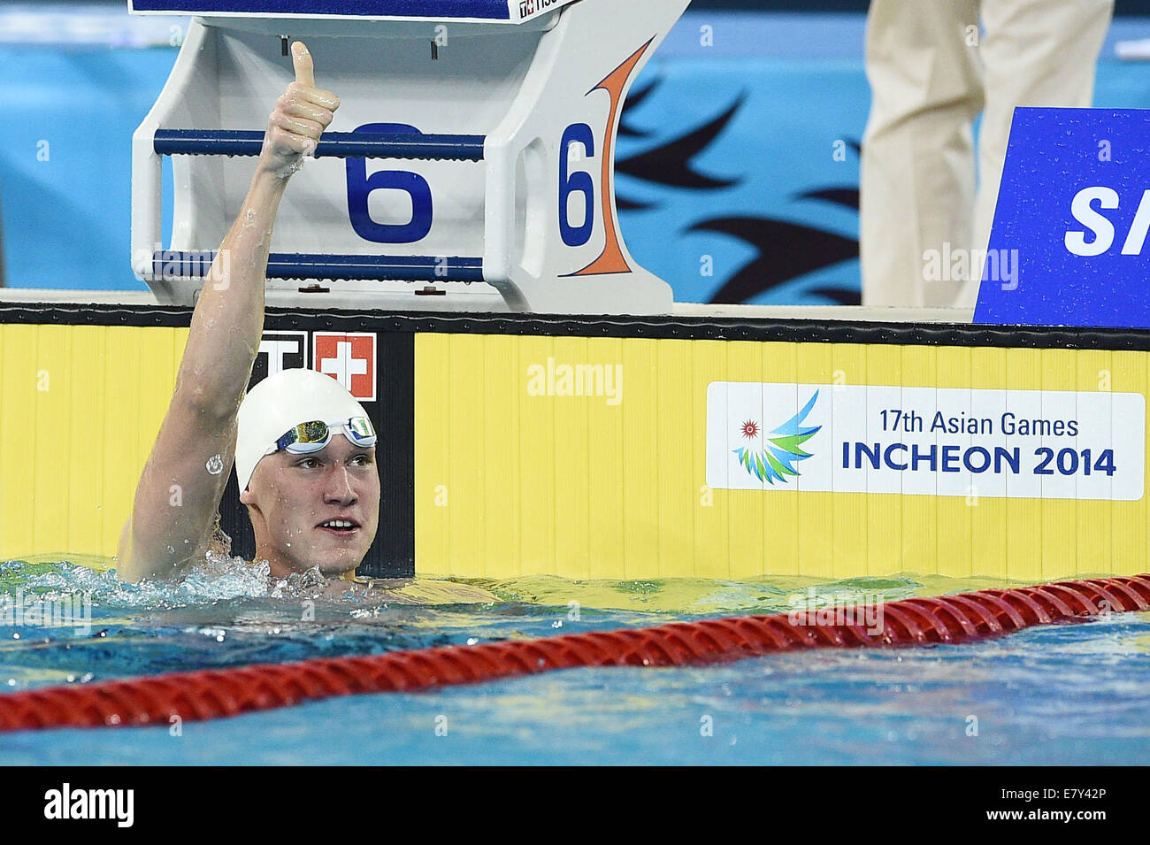 Incheon, South Korea. 26th Sep, 2014. Balandin Dmitriy of Kazakhstan ...