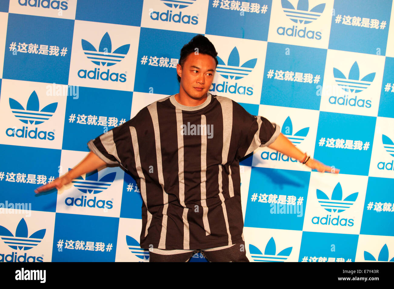 Eason Chan attends a fashion party in Shanghai, China on 25th September ...