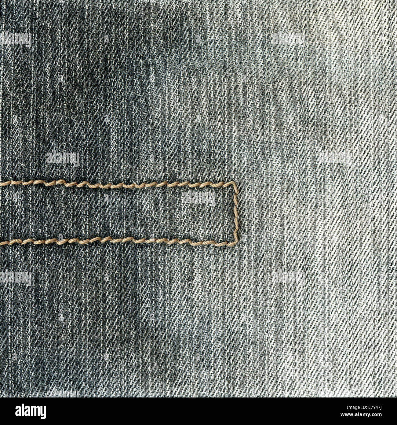 black jeans fabric texture with seam Stock Photo - Alamy