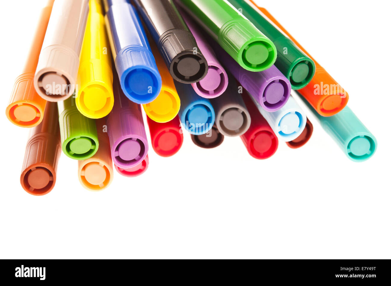 colorful felt-tip markers Stock Photo - Alamy