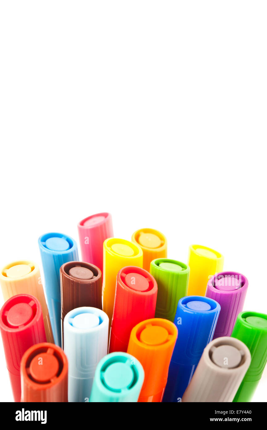 Colorful markers hi-res stock photography and images - Alamy