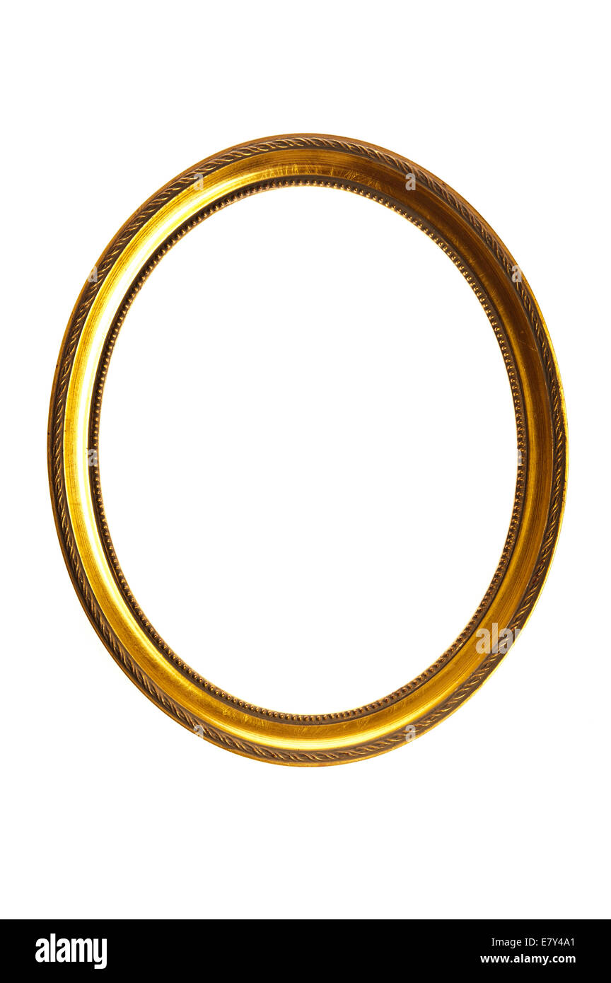 oval picture frame isolated Stock Photo - Alamy