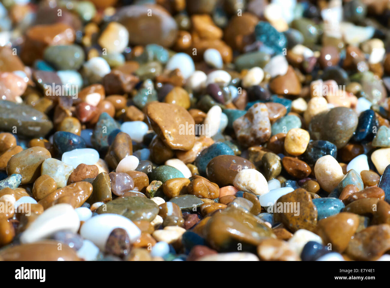 Texture of colorful stones pebbles for background Stock Photo - Alamy
