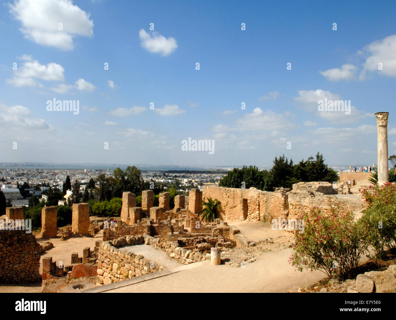 The remains of a Punic residential quarter at Carthage near Tunis, from ...
