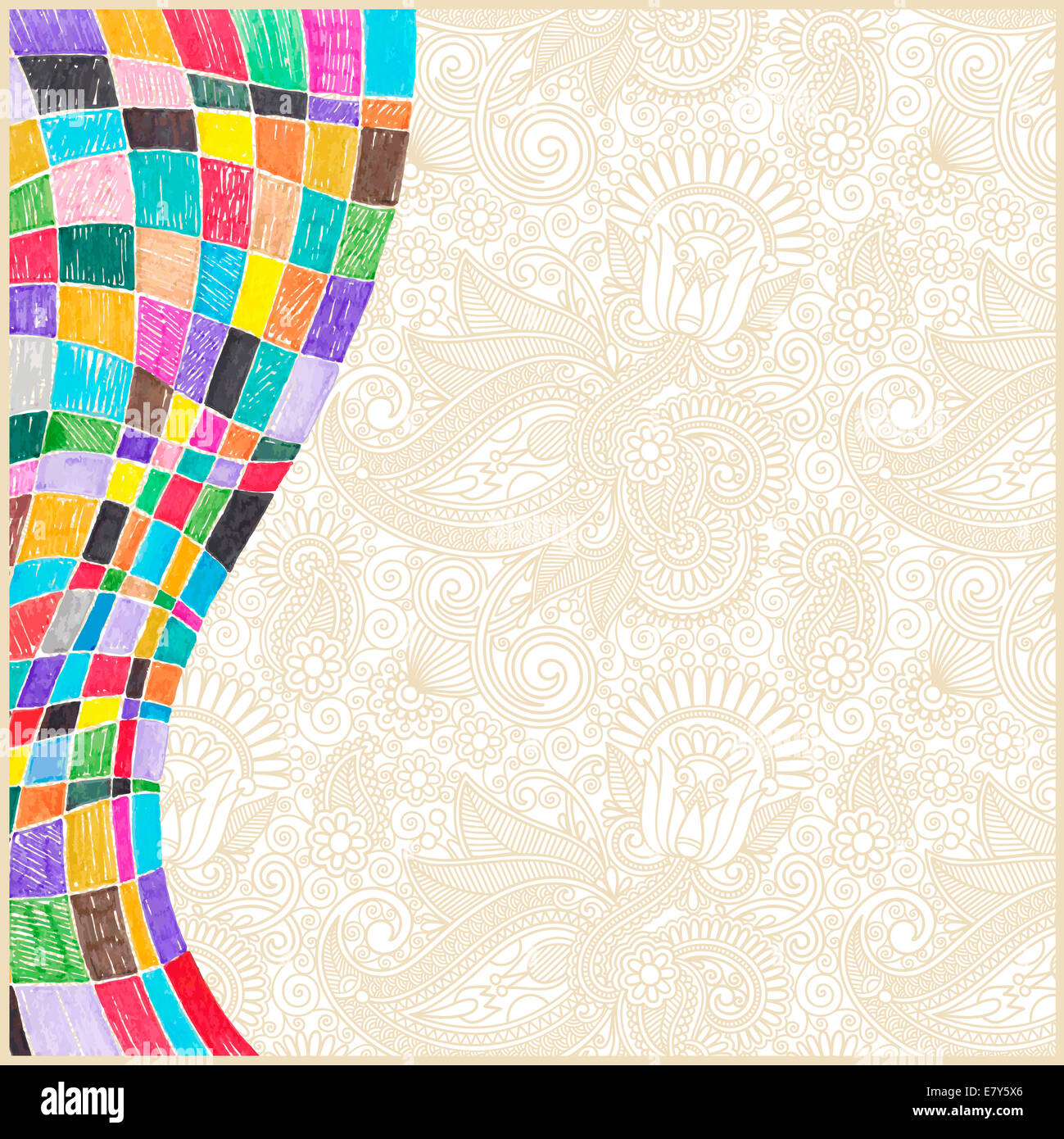 doodle marker drawing abstract background design Stock Photo - Alamy