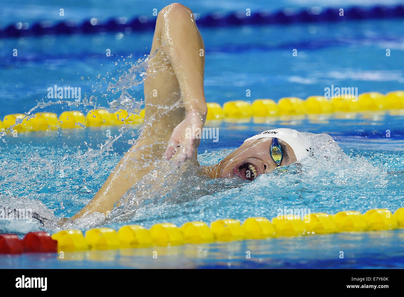 Incheon, South Korea. 26th Sep, 2014. Sun Yang of China swims during ...