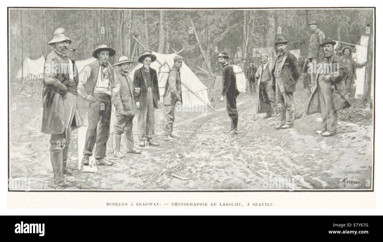 This 1899 photograph by Boillot captures miners at Skagway, Alaska ... This 1899 photograph by Boillot captures miners at Skagway, Alaska ...