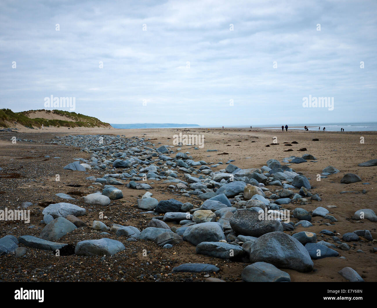 Beach at Shell Island Gwynedd Wales UK Stock Photo - Alamy