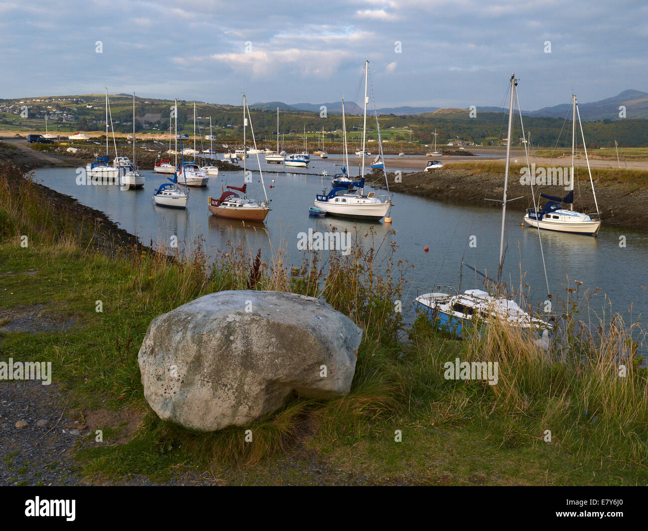 The harbour on Shell Island North Wales UK Stock Photo - Alamy