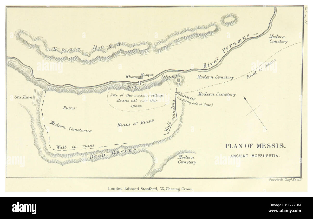 This 1879 illustration by Davis shows a map of the ancient city of ...