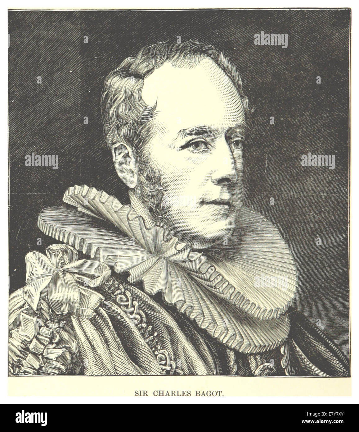 This 1881 illustration by Dent depicts Sir Charles Bagot, a prominent ...