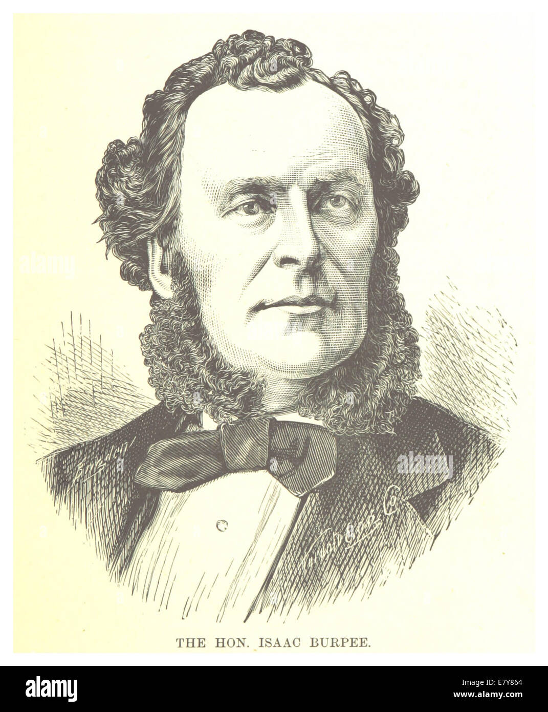 This 1881 illustration by Dent portrays Isaac Burpee, an influential ...