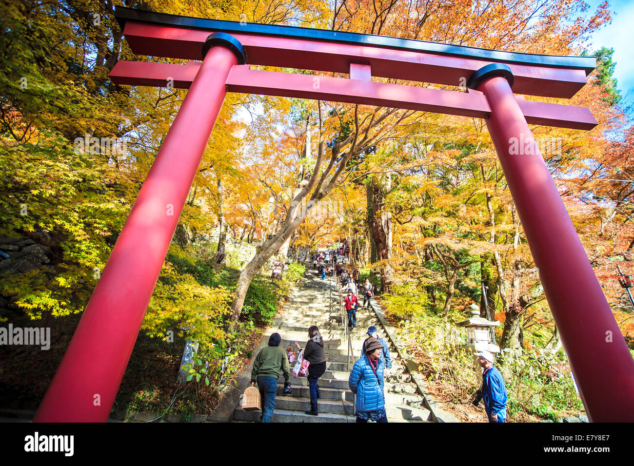 Kyoto, Japan - Nov 27, 2013: Tanzan Shrine also known as the Danzan ...
