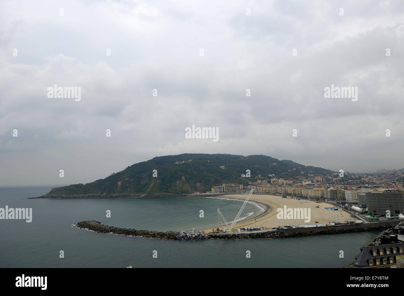 Panoramic of San Sebastian Stock Photo - Alamy