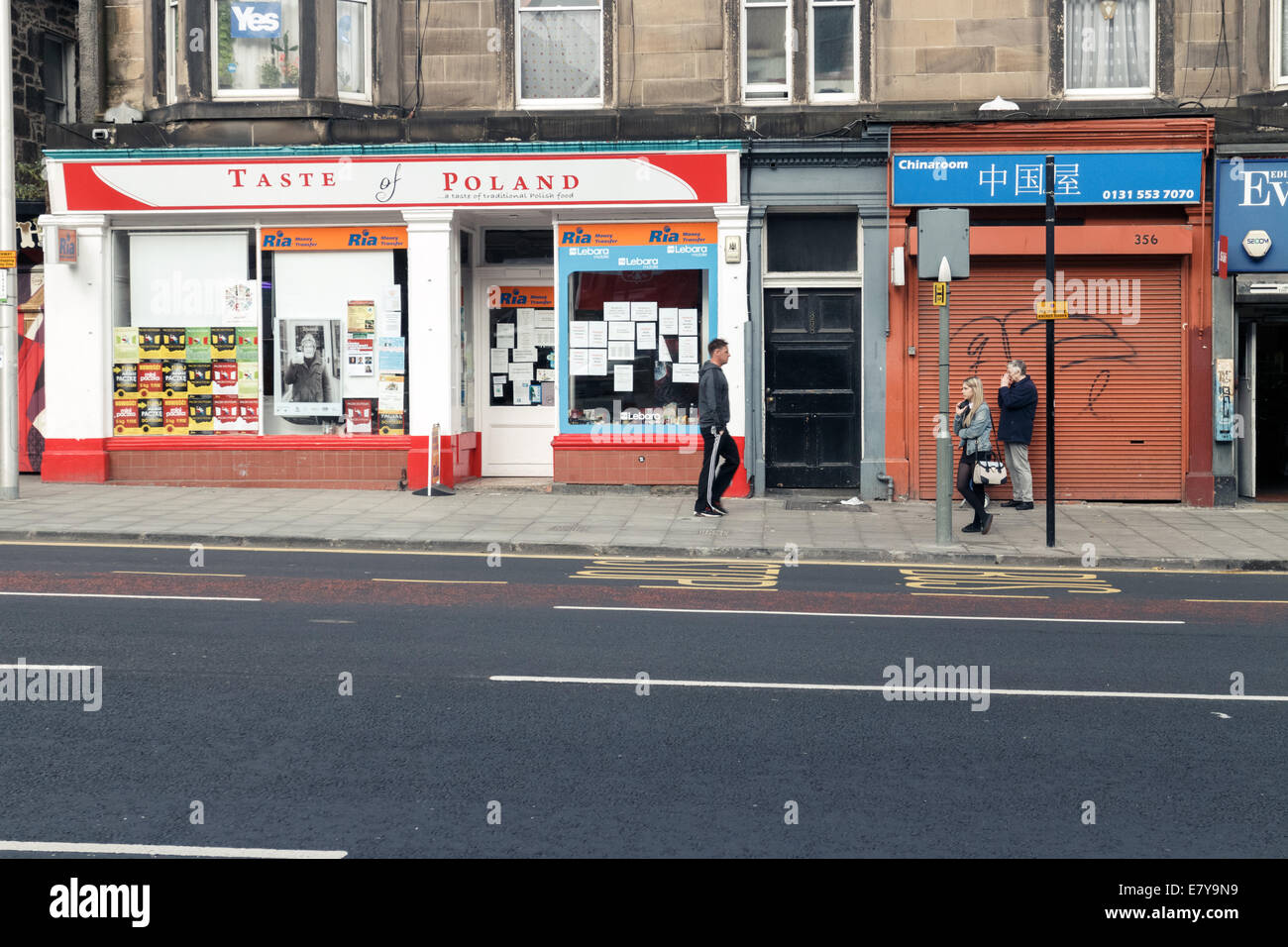 Leith Walk Edinburgh Street Scene Stock Photo - Alamy