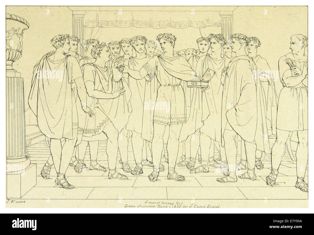 Illustration from HOWARD's work (1828-33), depicting a scene from ...