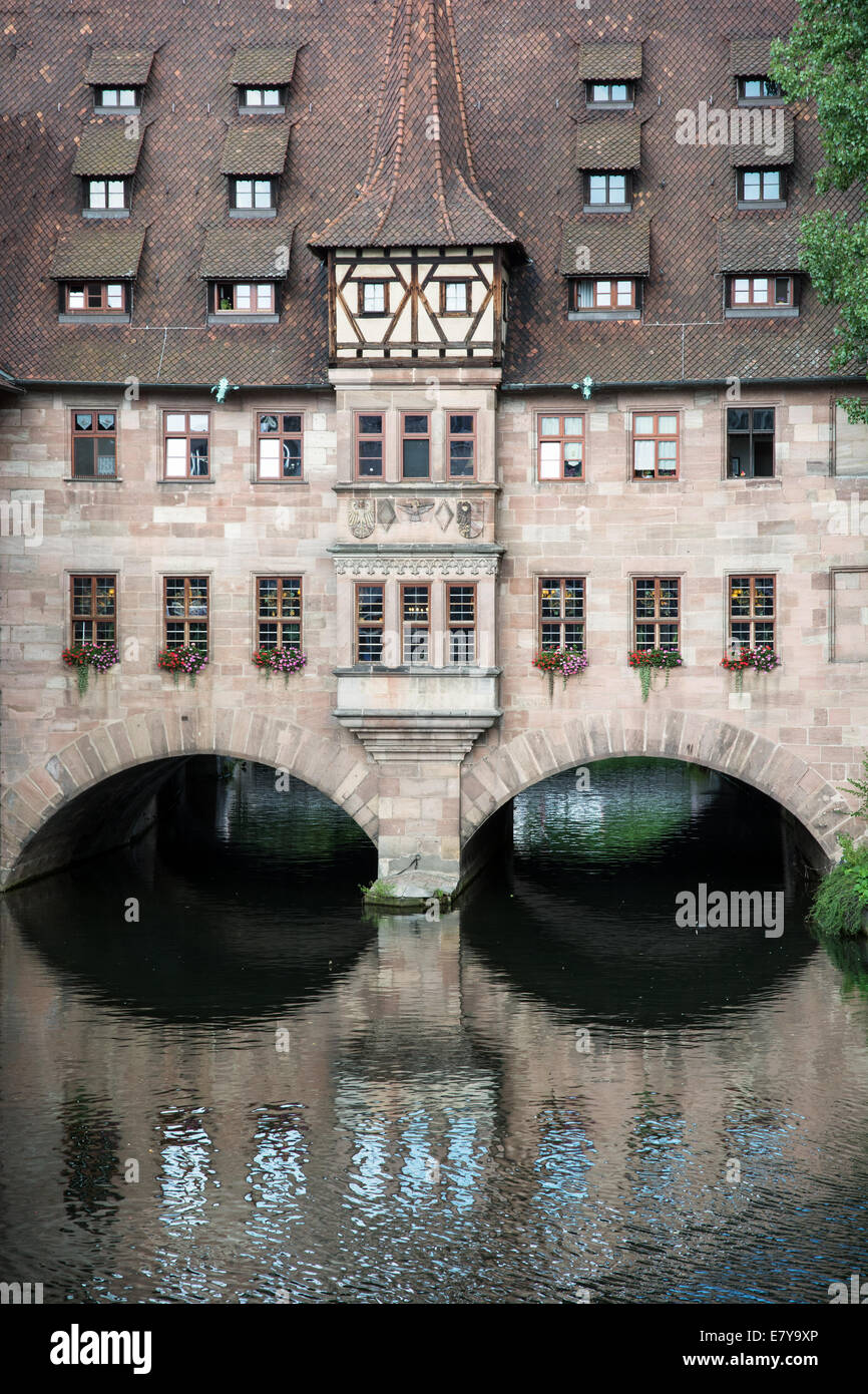 Hospital of the Holy Spirit (Heilig-Geist-Spital) in Nuremberg city ...