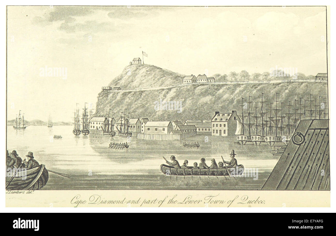 LAMBERT(1816) 1.064 CAPE DIAMOND AND PART OF THE LOWER TOWN OF QUEBEC ...