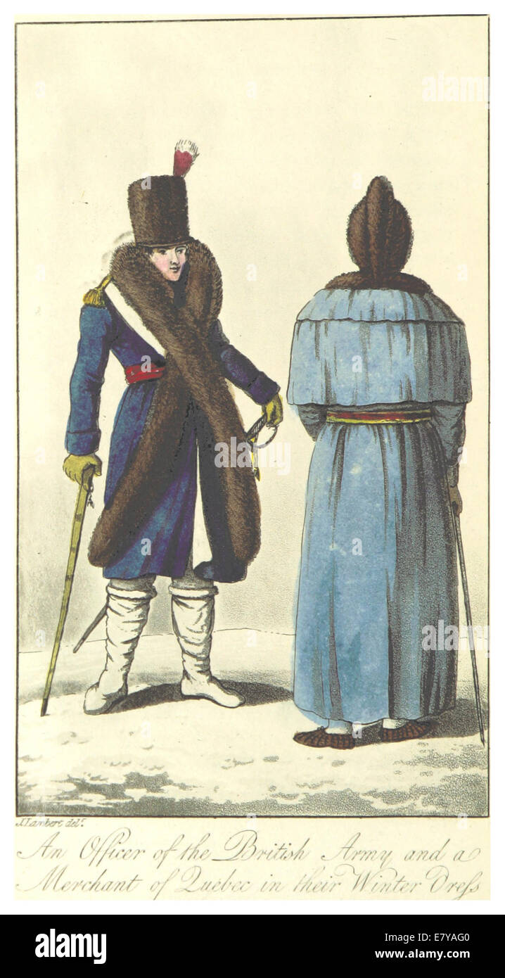 An 1816 illustration from Lambert depicting a British Army officer and ...