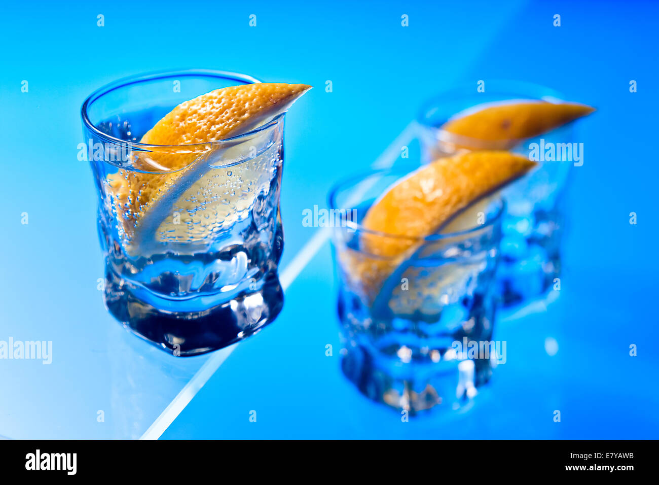 On a glass table Cut Out Stock Images & Pictures - Alamy