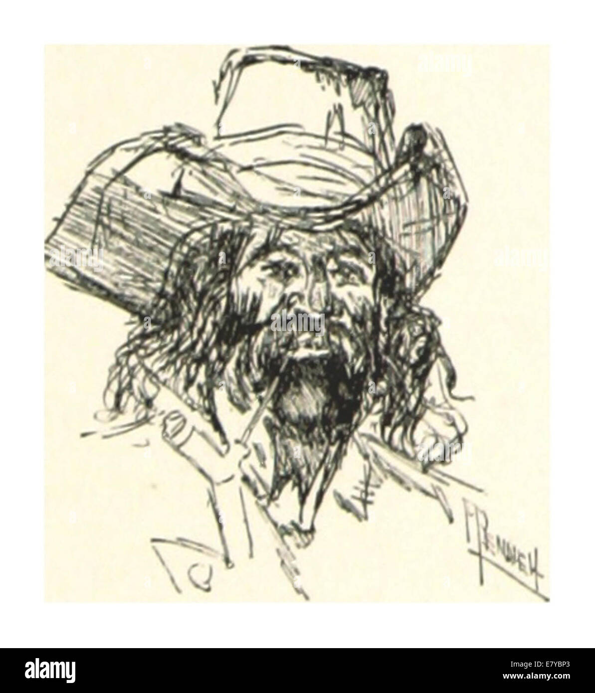 Portrait elderly old man in Cut Out Stock Images & Pictures - Alamy