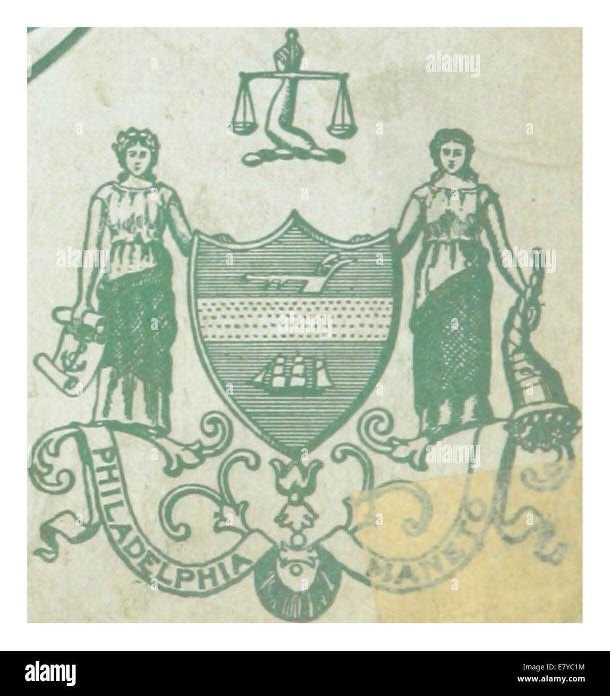 This 1897 illustration labeled 'COA' presents a detailed drawing of a ...