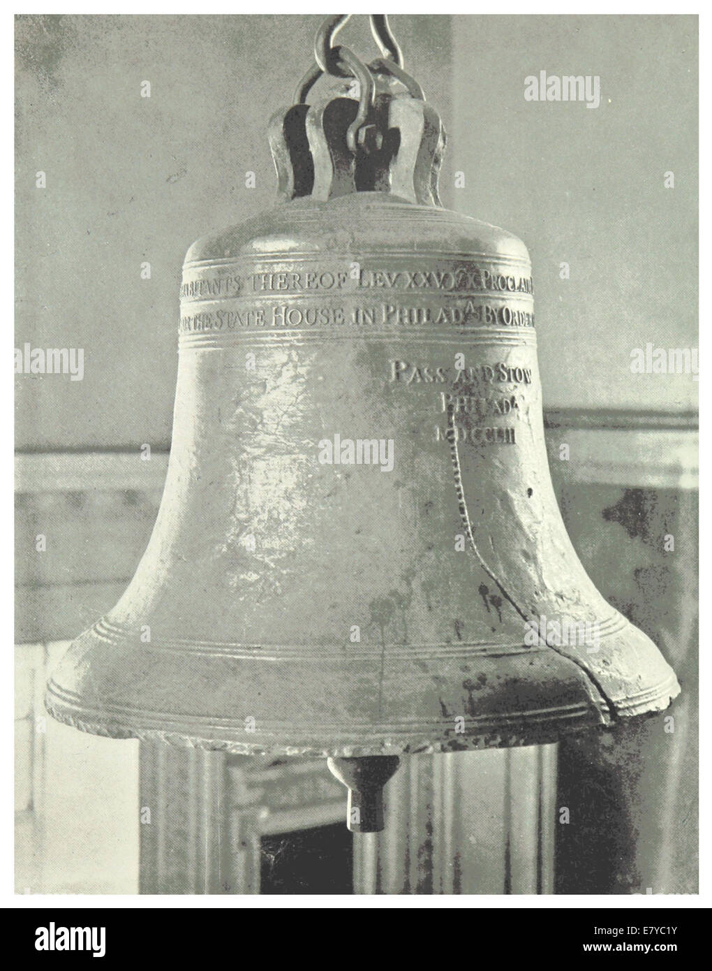 An 1897 illustration of the Liberty Bell, capturing the iconic American ...