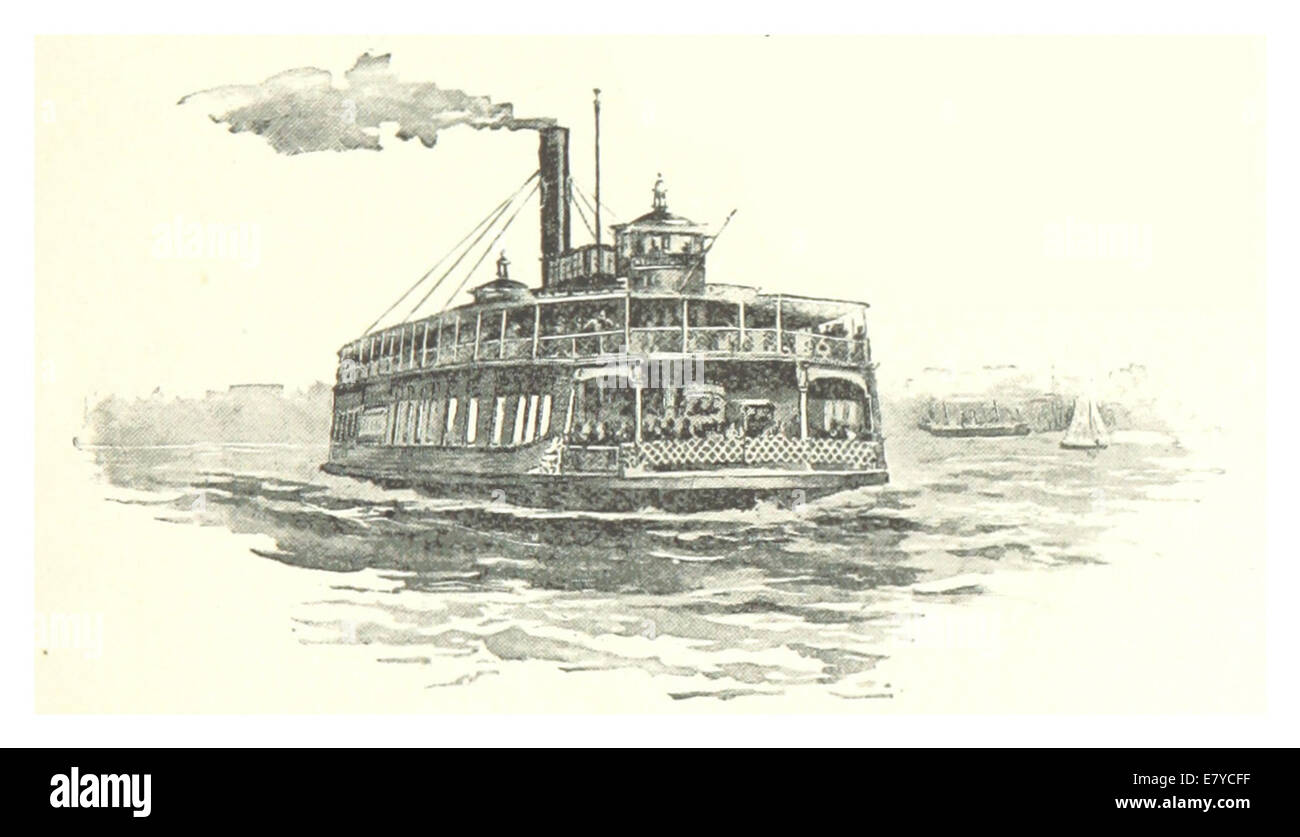 An 1893 illustration from PRR depicting a ferry operating in the ...