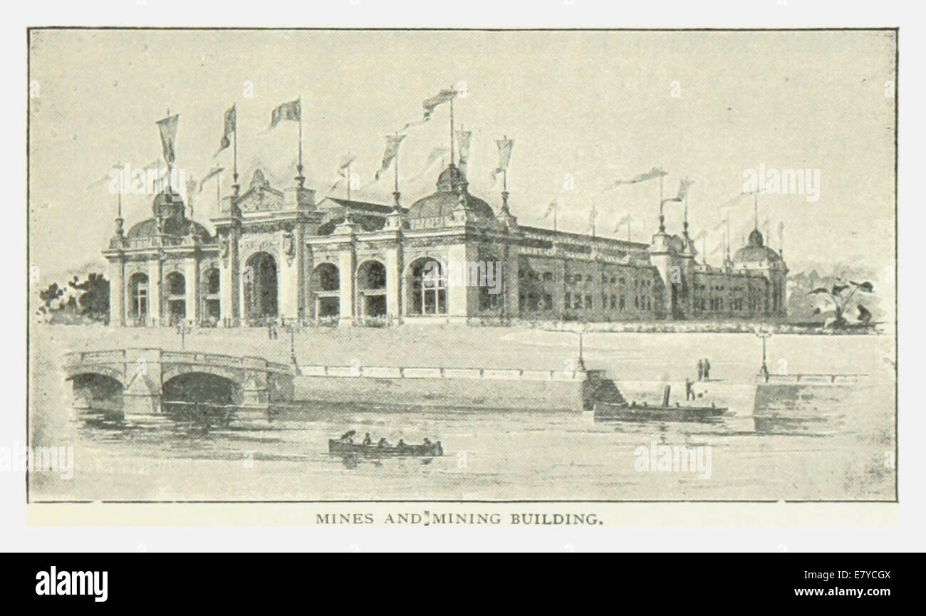 This 1893 illustration from PRR depicts the Mining Building in Chicago ...