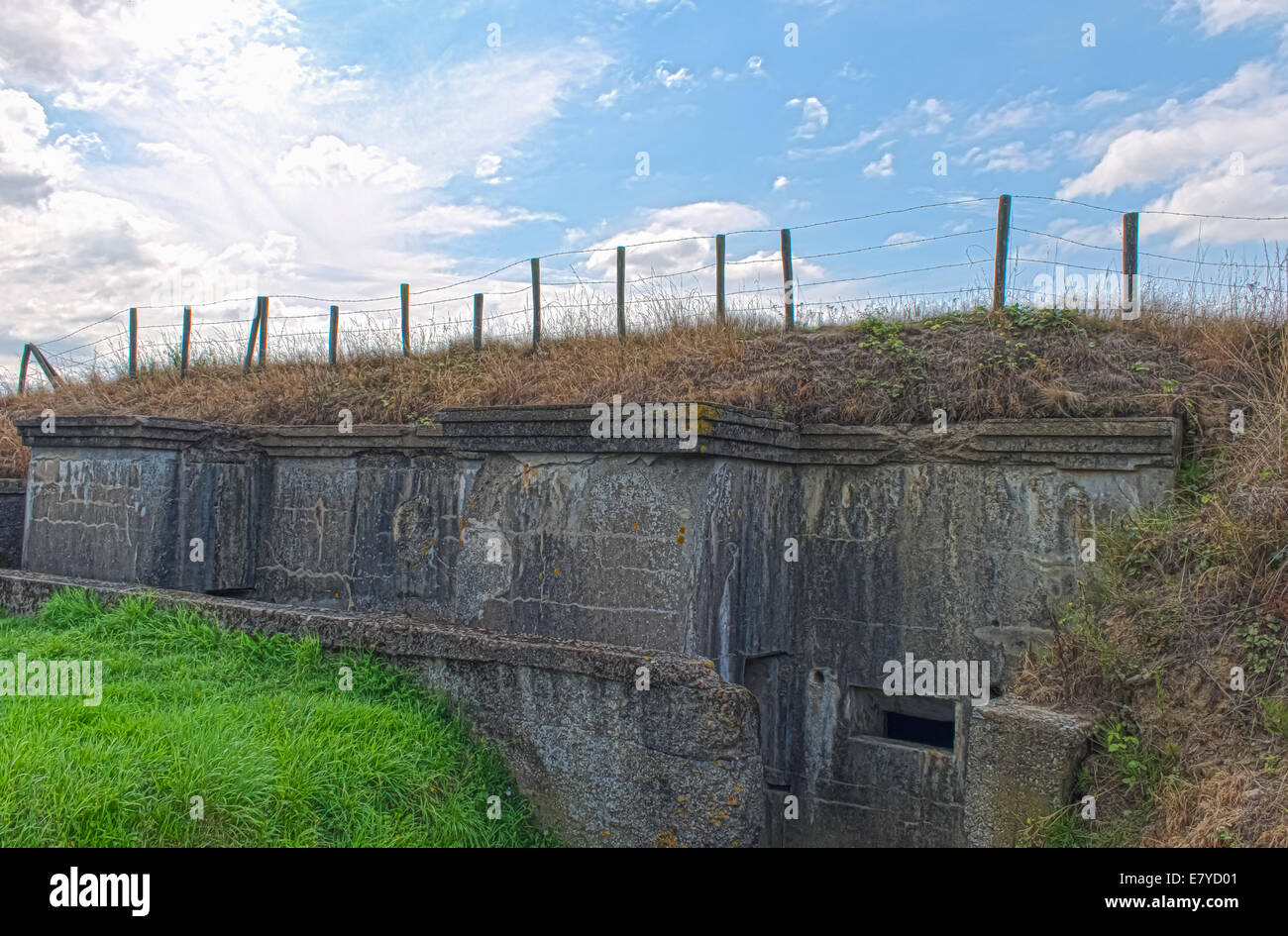 German bunker of world war one Belgium Flanders fields Stock Photo - Alamy