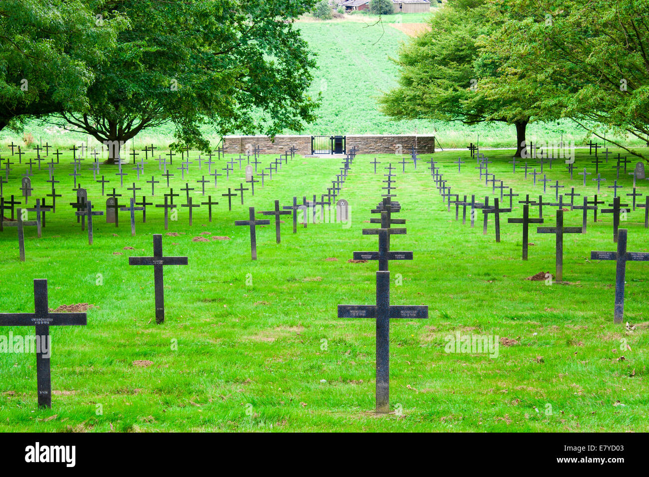 German cemetery of world war one in France Stock Photo - Alamy