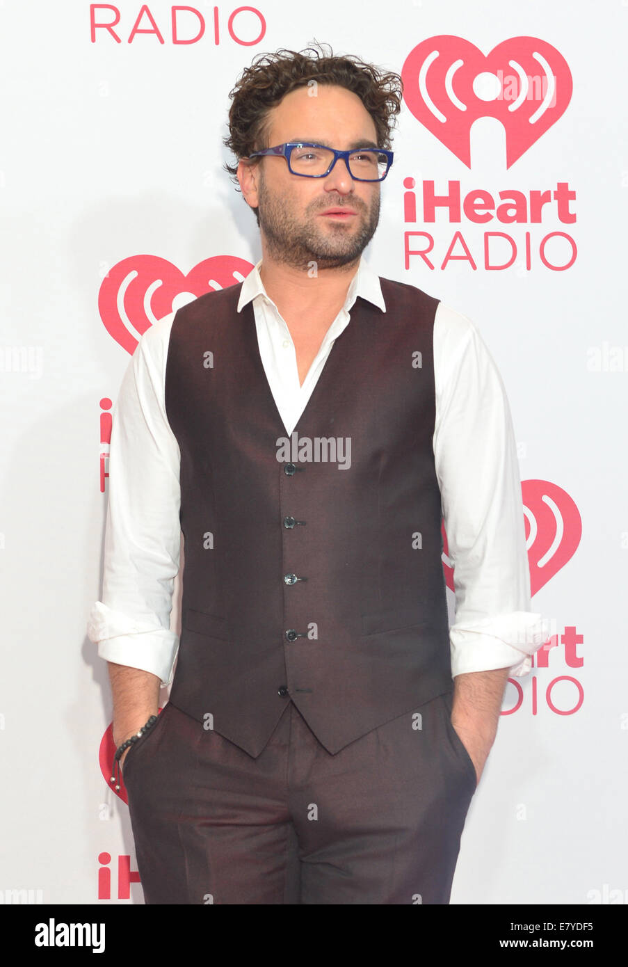 Actor Johnny Galecki attends the 2014 iHeartRadio Music Festival at the ...