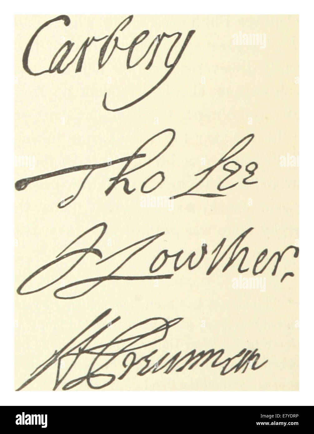 This 1851 illustration by Smyth showcases the autographs of prominent ...